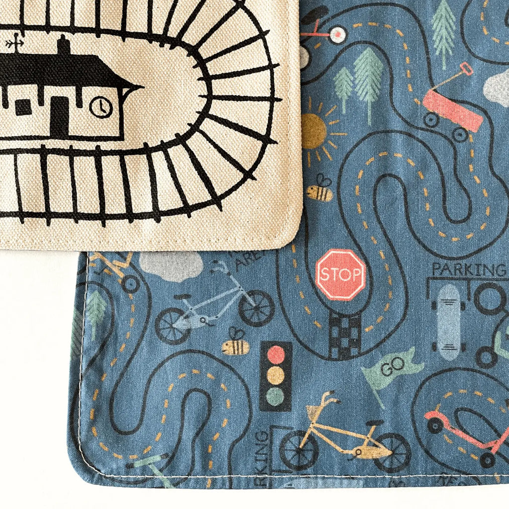 Train Play Mat for Toddlers – Portable Tracks for Travel