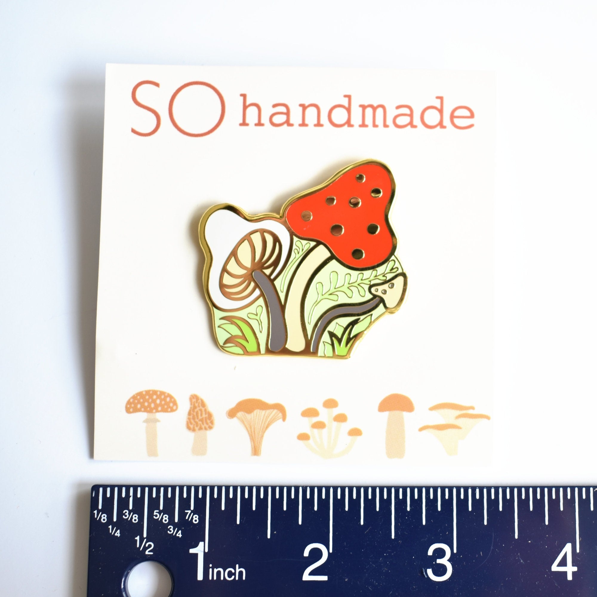 Mushroom Enamel Pin: "Great gift for a friends birthday"